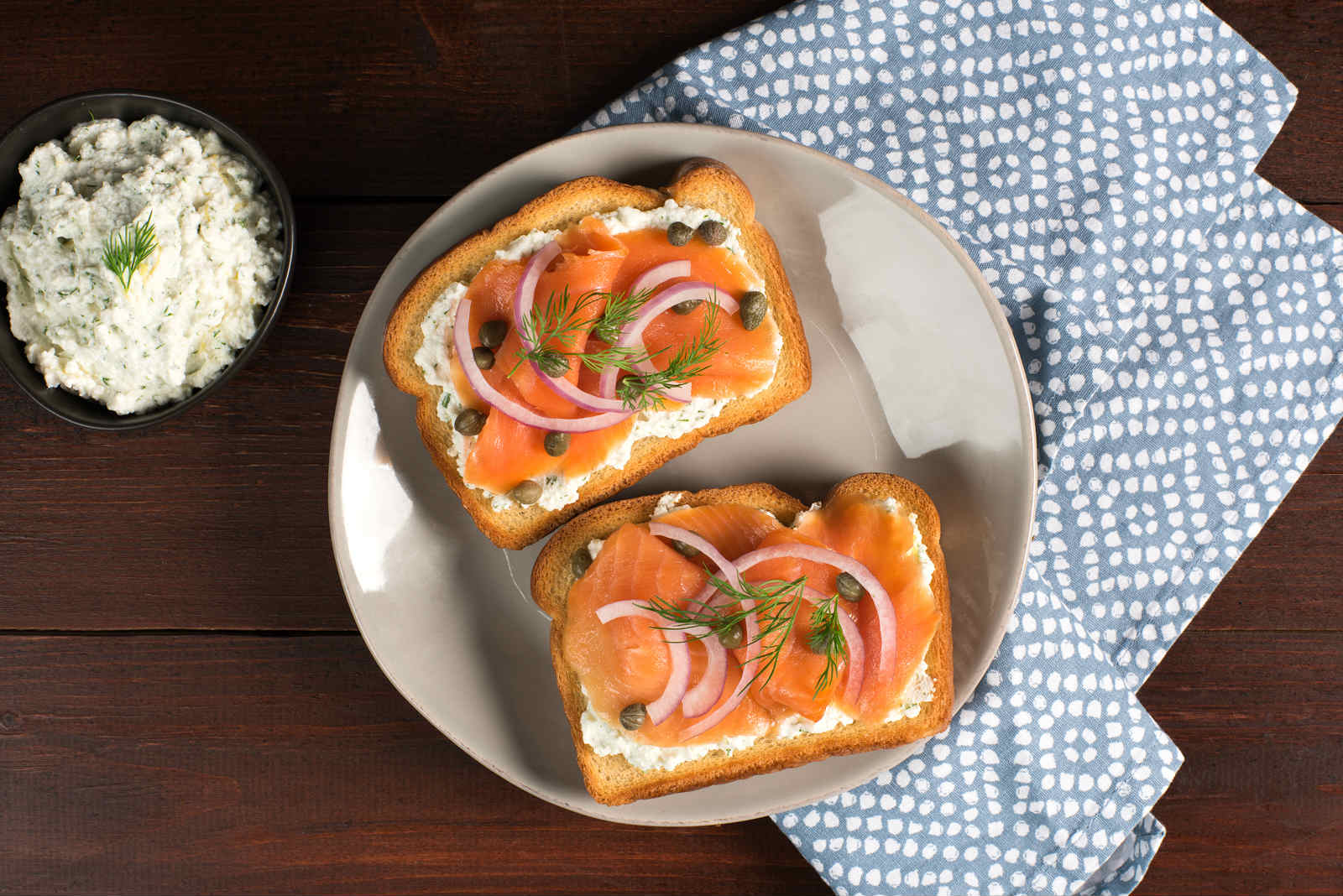 Quick and Zesty Lemon Ricotta Toast with Smoked Salmon | Villaggio®